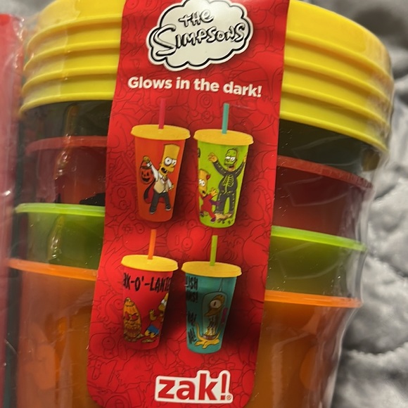 Other | New Set4 Simpsons Halloween Glow In The Dark Tumblers | Poshmark